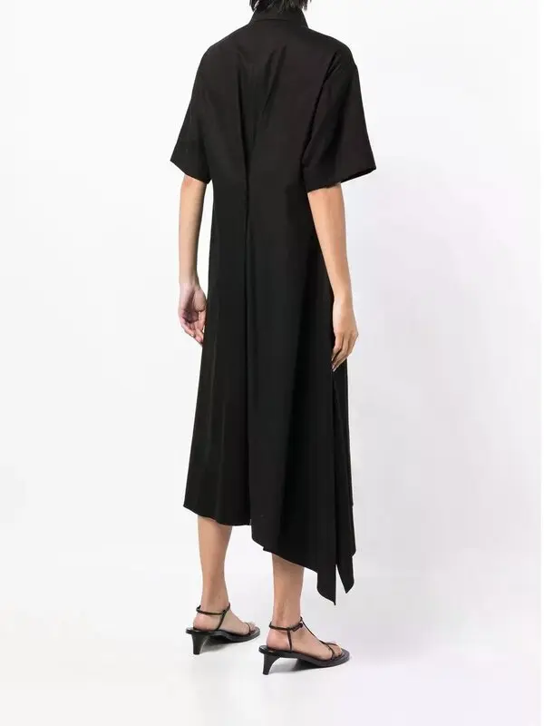 Goen.j Asymmetric Hem Shirt Dress
