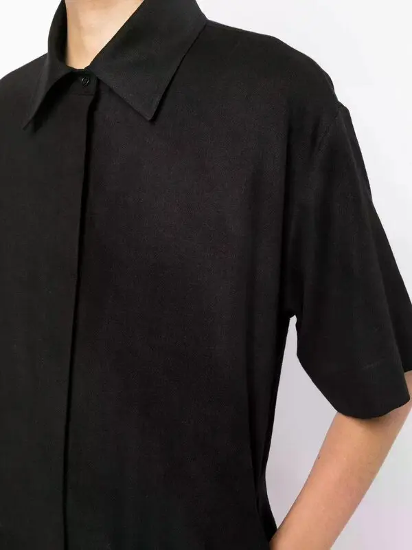 Goen.j Asymmetric Hem Shirt Dress