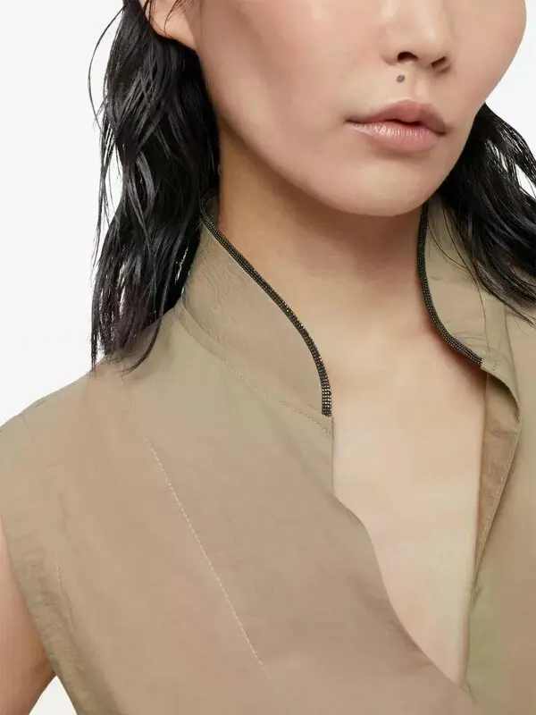 Brunello Cucinelli Belted Sleeveless Maxi Dress