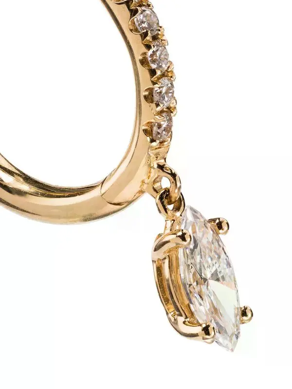 ANITA KO 18kt Yellow Diamond Hoop Earring