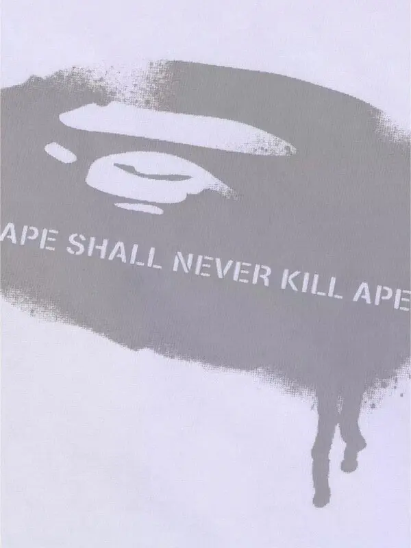 A BATHING APE Logo-print T-shirt - White