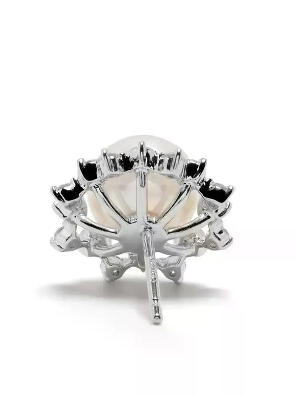 TASAKI 18kt White Gold Akoya Pearl And Diamond Earrings