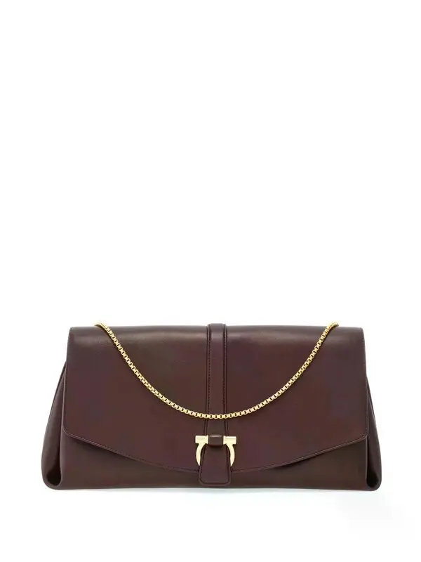 FERRAGAMO Leather Shoulder Bag - Red