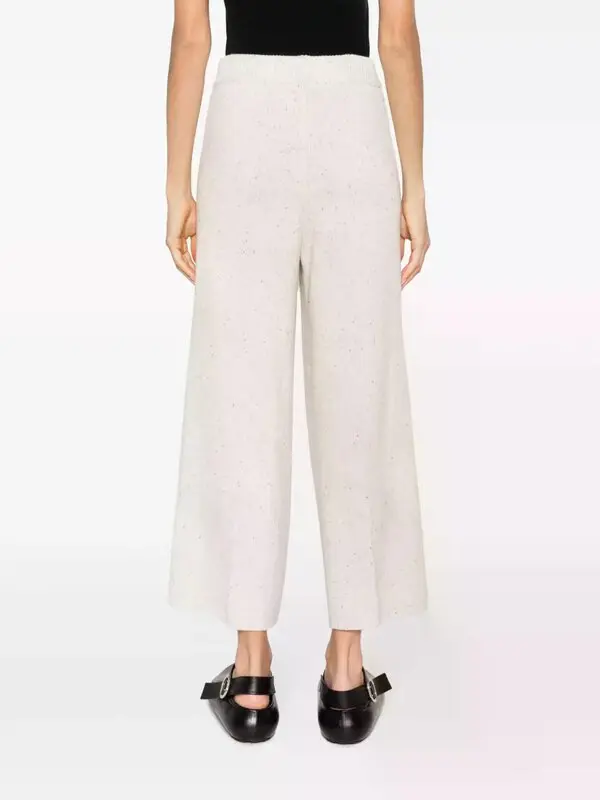 JOSEPH Flared Tweed Cropped Trousers