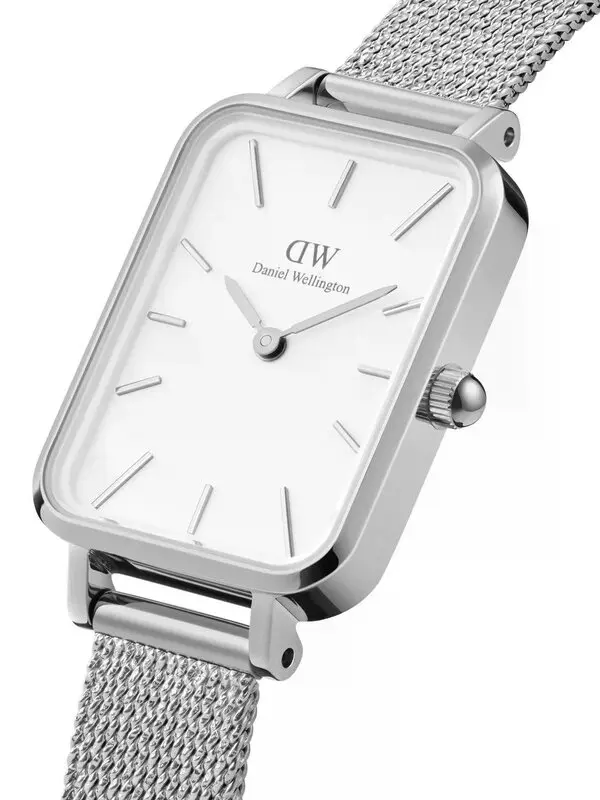 DANIEL WELLINGTON Quadro Pressed 20mm Stainless Steel Watch - Silver