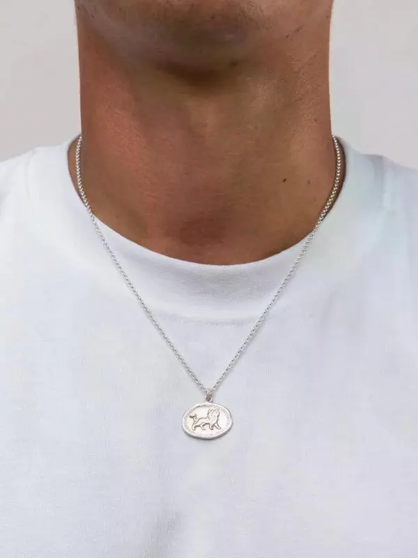 DOWER & HALL Sterling Lion Talisman Necklace