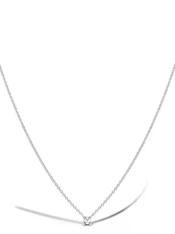 PRAGNELL 18kt White Gold Rockchic Diamond Solitaire Necklace