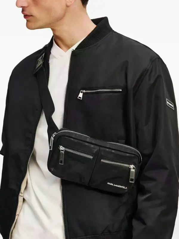 Karl Lagerfeld Logo Jacquard Belt Bag