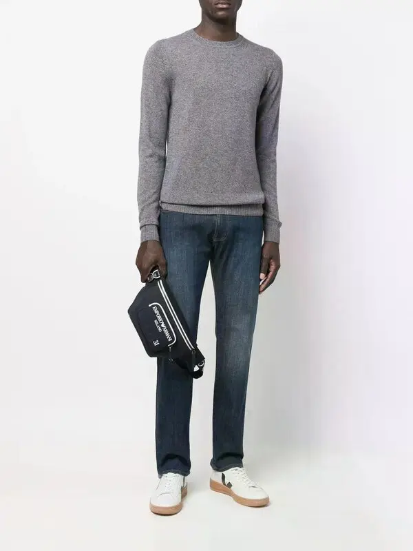 Emporio Armani Straight Leg Denim Jeans - Blue