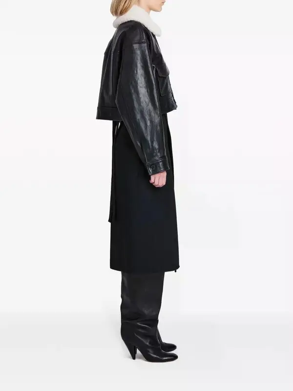 Proenza Schouler Leather Jacket With Shearling Collar