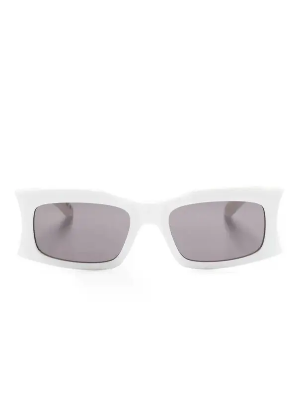 Balenciaga Rectangular Frame Sunglasses - White