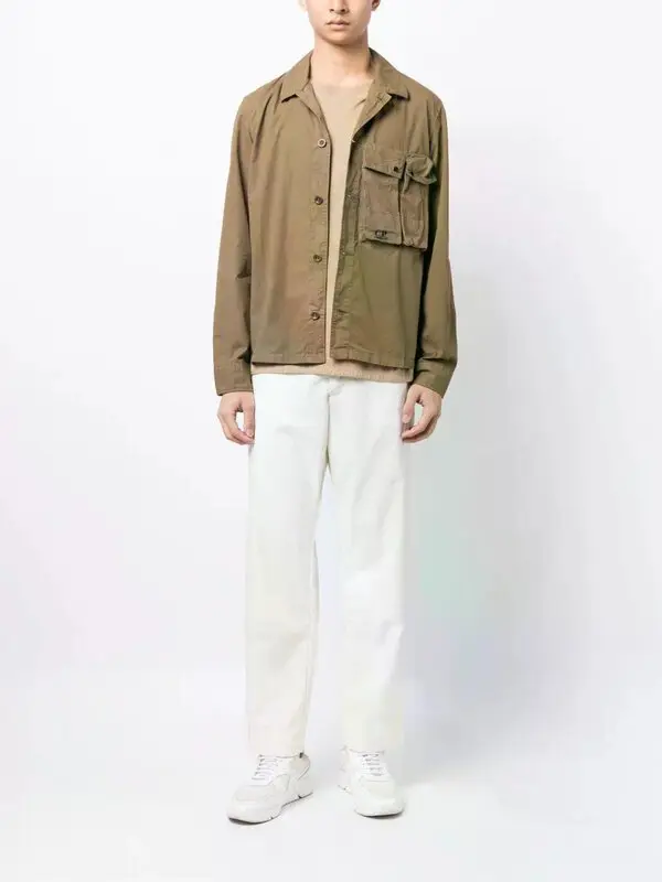 C.P. COMPANY Logo-embroidered Cotton Shirt