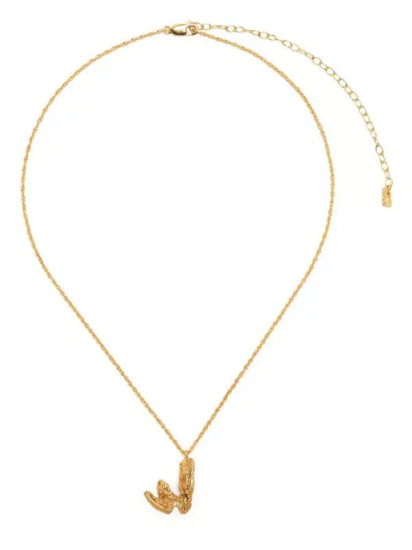 LOVENESS LEE 18kt -plated Sterling Silver Alphabet Pendant Necklace - Gold