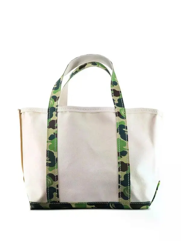 SAINT MXXXXXX X Bape Camouflage Print Tote Bag - White