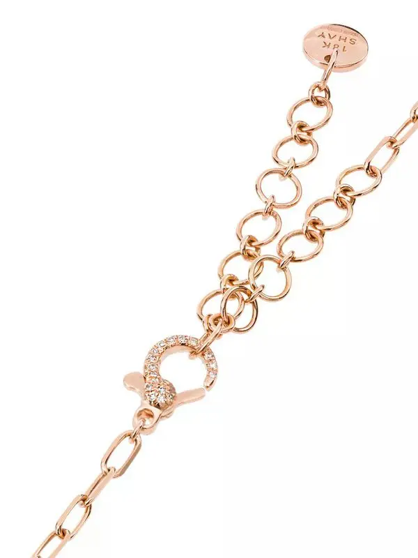 Shay 18kt Rose Gold Diamond Drop Necklace