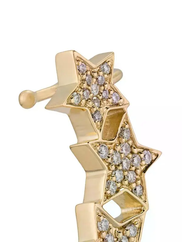 ALINKA Stasia Diamond Triple Star Left Ear Cuff - Metallic