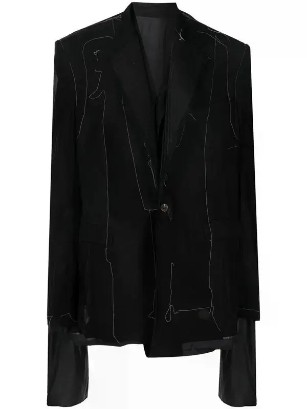 NICOLAS ANDREAS TARALIS Reversible Oversized Blazer