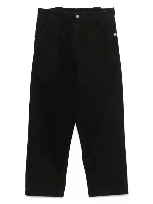 Isabel Benenato Engraved Button Jeans