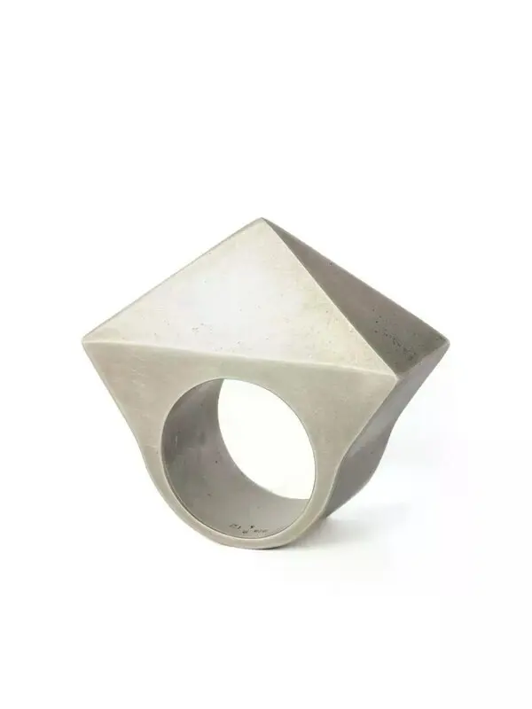 PARTS OF FOUR Crescent Bridge Brushed Ring - Silver
