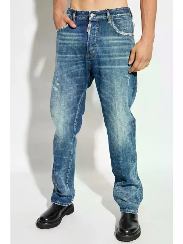 Dsquared2 Layered Distressed Denim Jeans