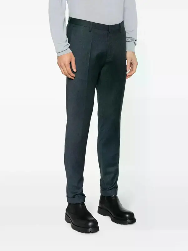 Paul Smith Tapered-leg Wool Chinos - Blue