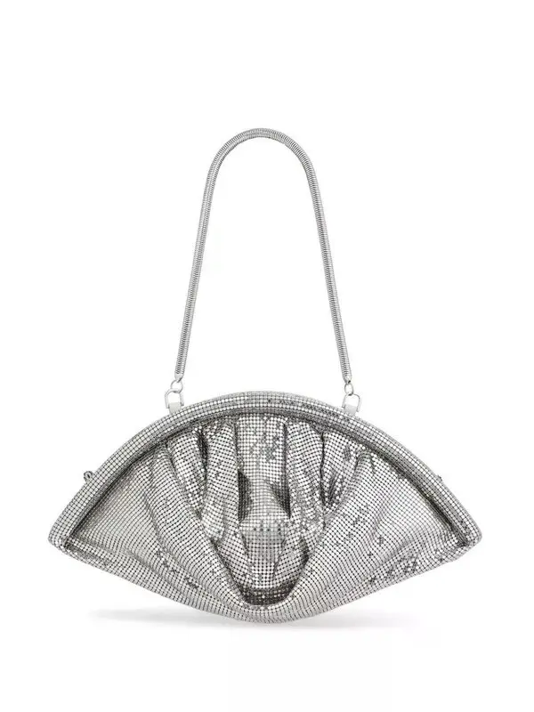 Rabanne Mesh Clutch Bag - Silver