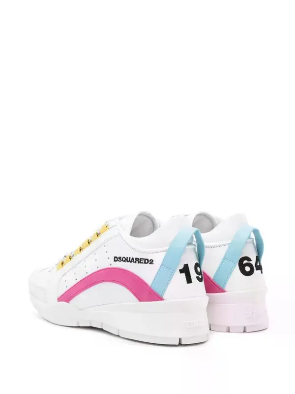Dsquared2 Perforated Leather Lace-up Sneakers