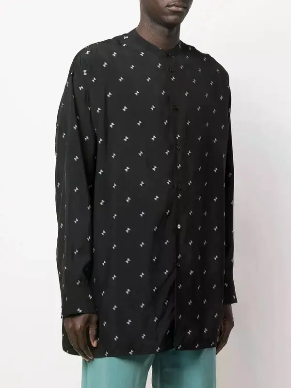 OAMC Bow-motif Band-collar Shirt