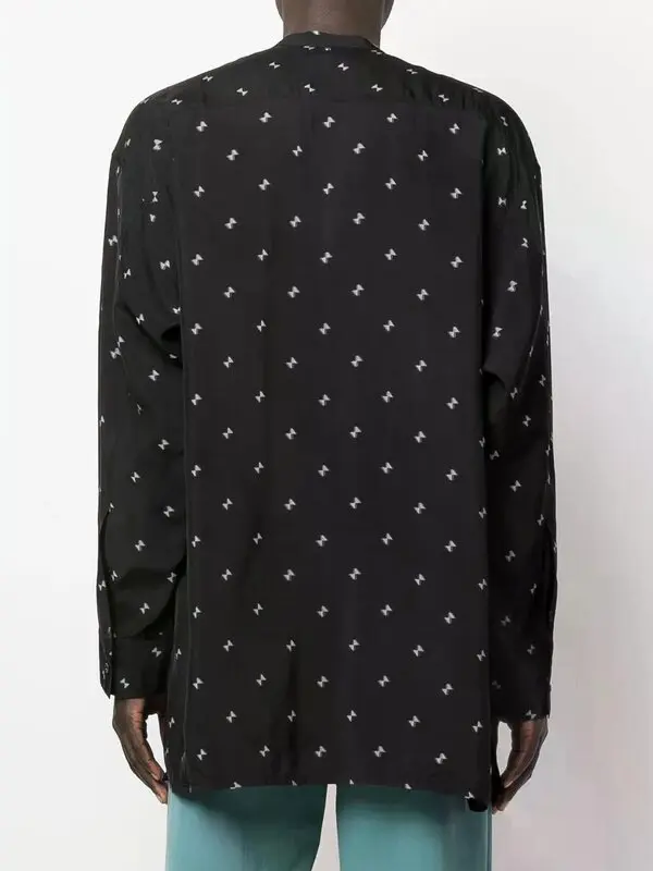 OAMC Bow-motif Band-collar Shirt