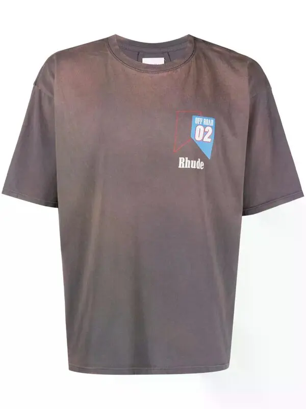 Rhude O2 Off-road Print Cotton T-shirt