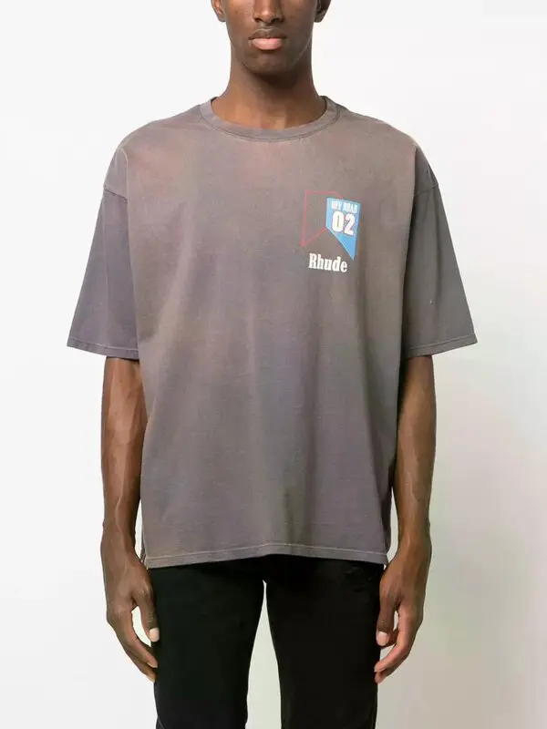 Rhude O2 Off-road Print Cotton T-shirt