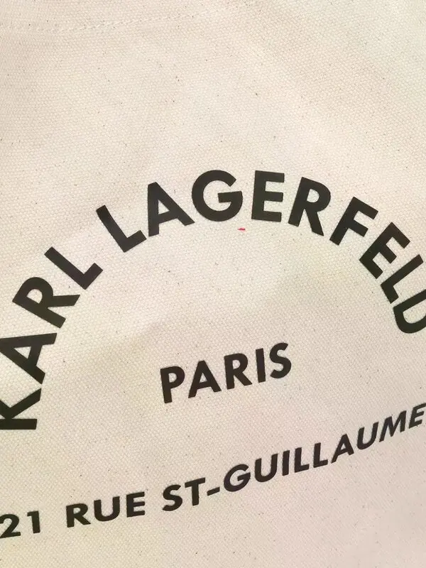 Karl Lagerfeld Rue St-guillaume Canvas Tote Bag - Neutrals
