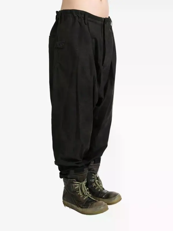 Yohji Yamamoto Drop Crotch Trousers - Black