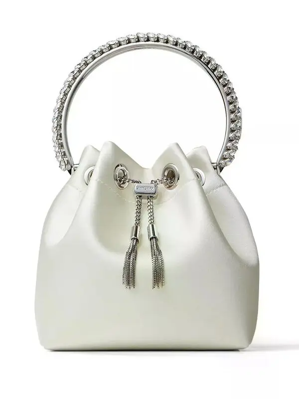 JIMMY CHOO Bon Bon Bucket Bag - Silver