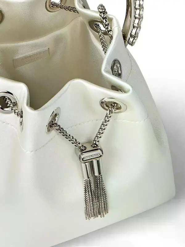 JIMMY CHOO Bon Bon Bucket Bag - Silver