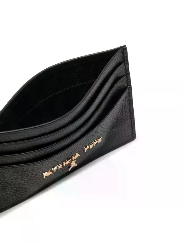 Patrizia Pepe Fly Logo-plaque Card Holder - Black