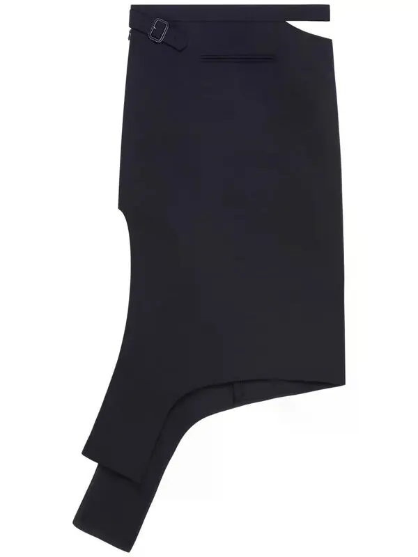 COURREGES Slash Midi Skirt - Black