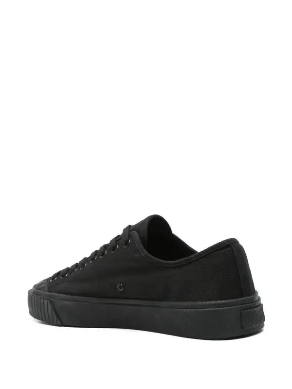 PAURA Logo-embroidered Lace-up Sneakers - Black