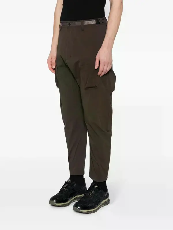 SPOONYARD Appliqué Logo Tapered Cargo Trousers