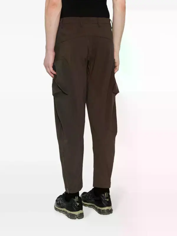 SPOONYARD Appliqué Logo Tapered Cargo Trousers