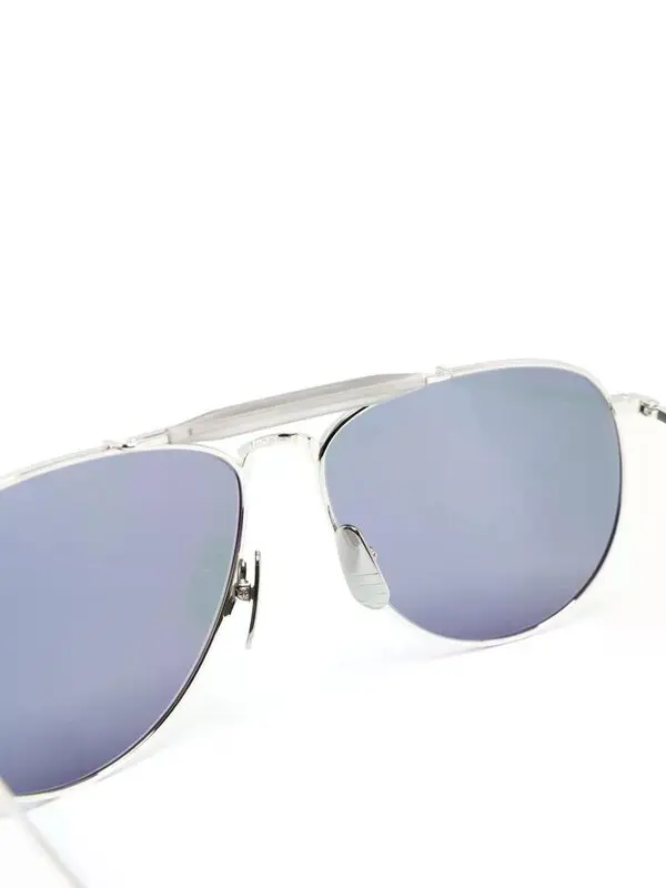 Thom Browne Tone Titanium Aviator Sunglasses