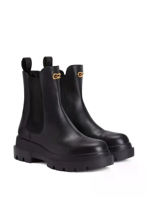 GIUSEPPE ZANOTTI Logo Plaque Chelsea Boots