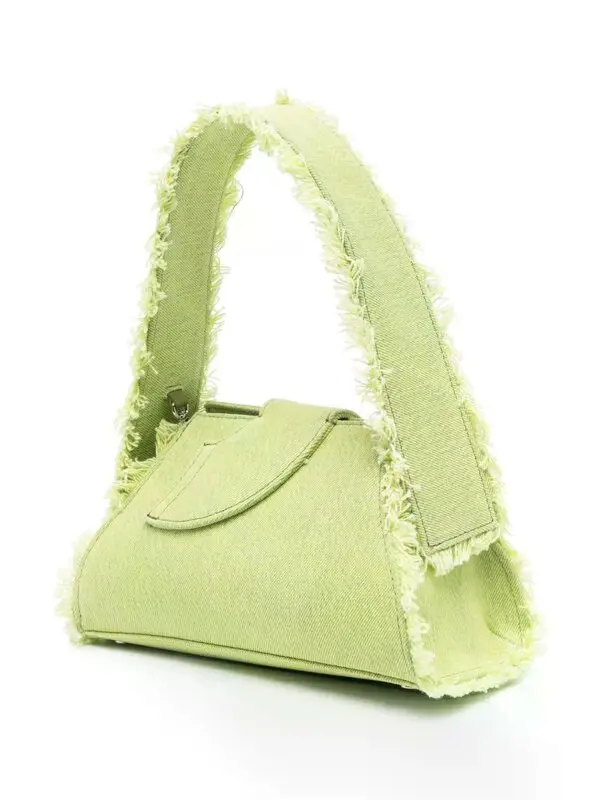 Gcds Small Denim Bag With Distressed Effect