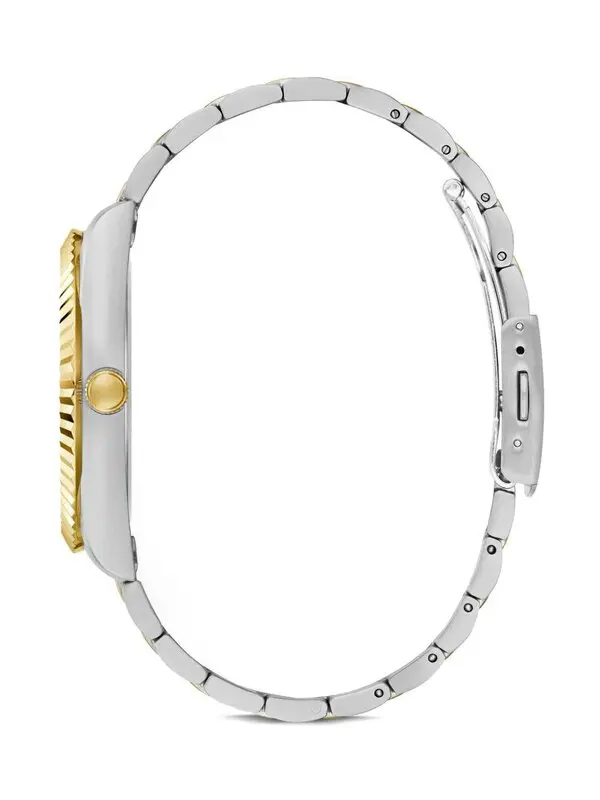 Guess Two-tone Stainless Steel Watch With Roman Numerals - Gold