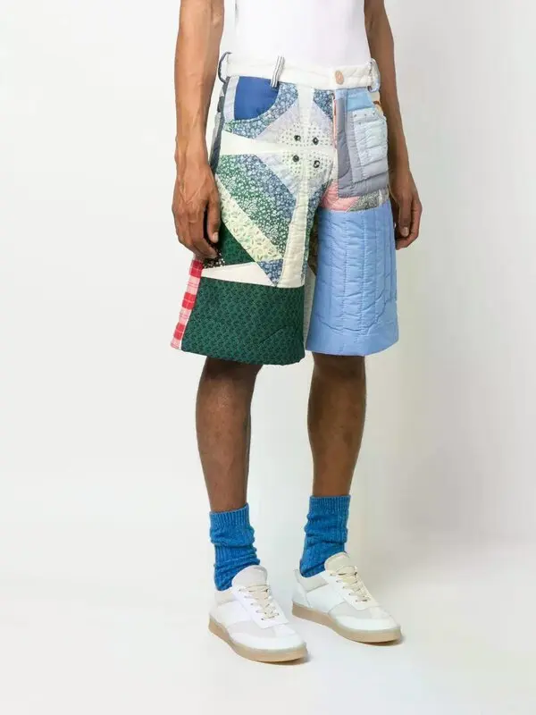 BETHANY WILLIAMS Upcycled Quilted Patchwork Shorts
