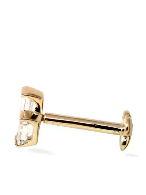 LARK & BERRY 14kt Yellow Baguette Sapphire Earring - Gold