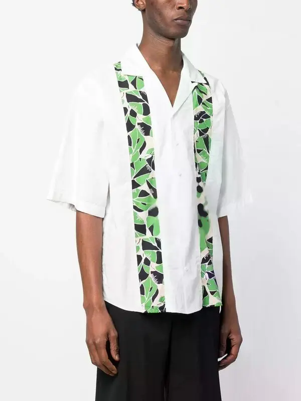 Dsquared2 Leaf-print Short-sleeve Shirt