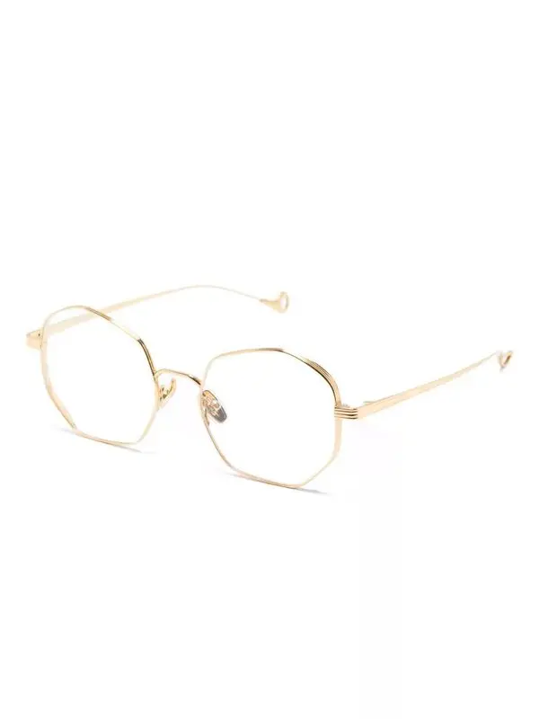 EYEPETIZER Walt Geometric Frame Eyeglasses - Gold