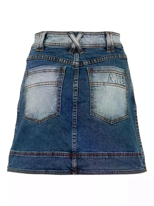 Aje Embrace Denim Miniskirt