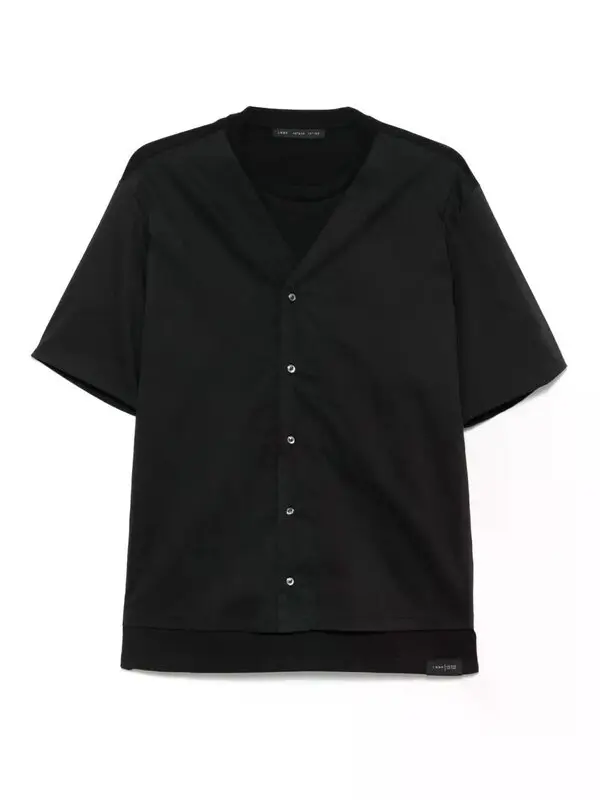 LOW BRAND Layered T-shirt - Black